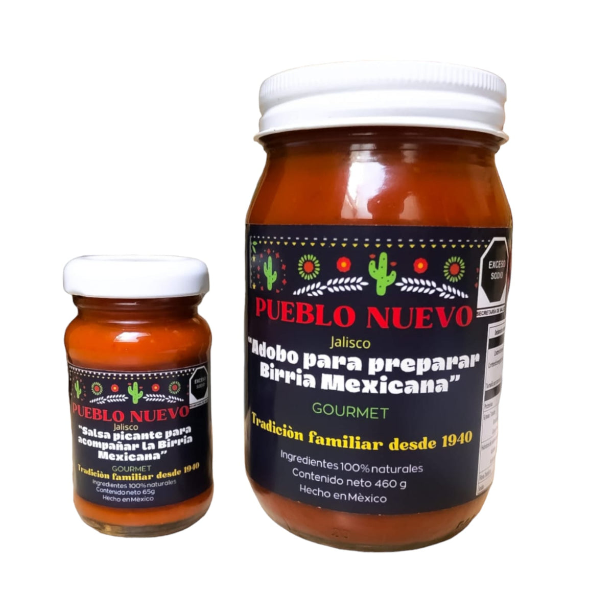 KIT PARA BIRRIA GOURMET:ADOBO DE 460GR Y SALSA PICANTE – Taste Boutique ...